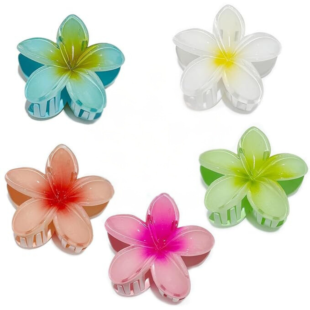 Hawaiin Flower Hair Claw Clip | Trending Accessories for beachy girls ...